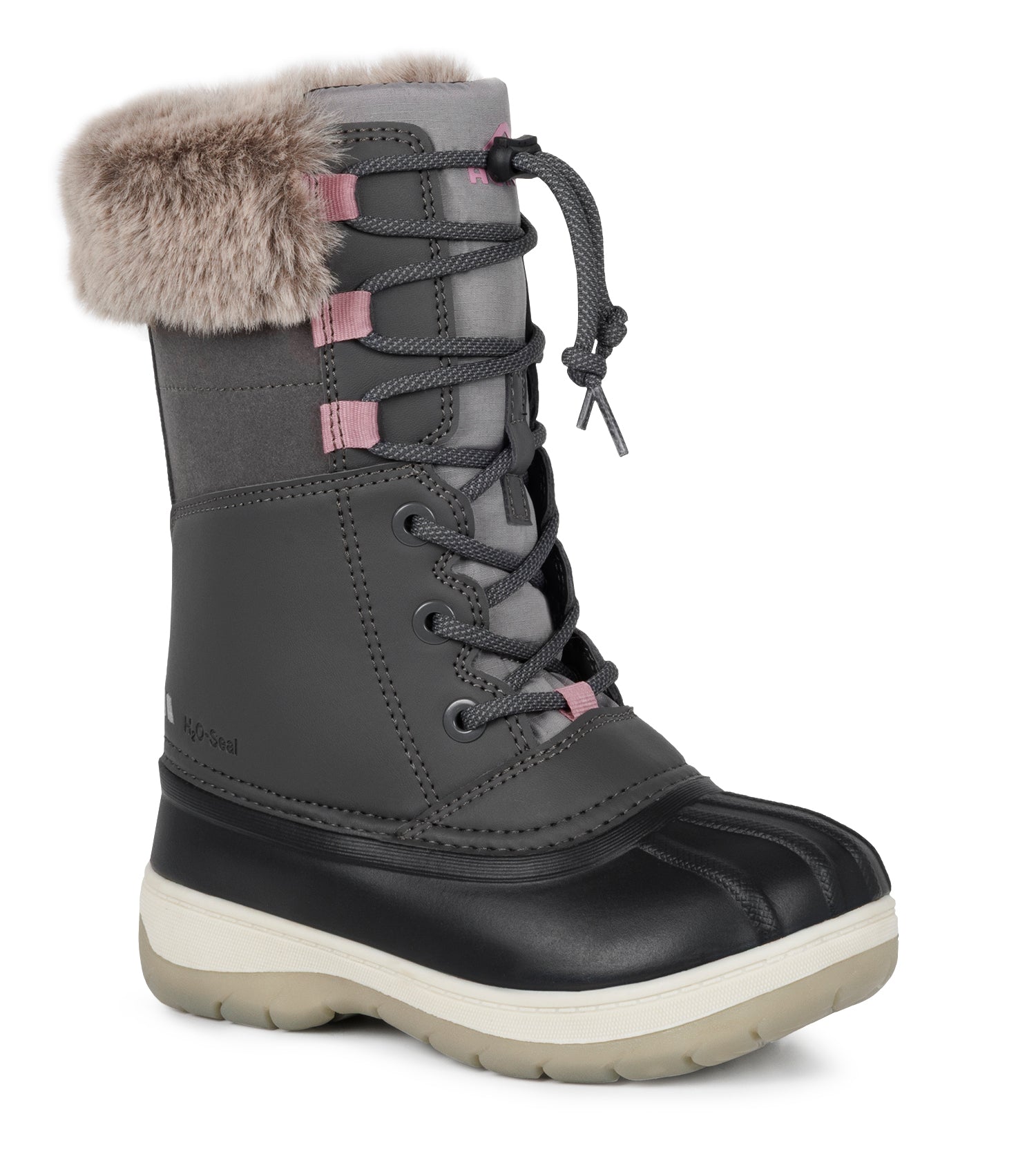 Fizz, Gris | Bottes d'hiver pour enfants avec feutre amovible